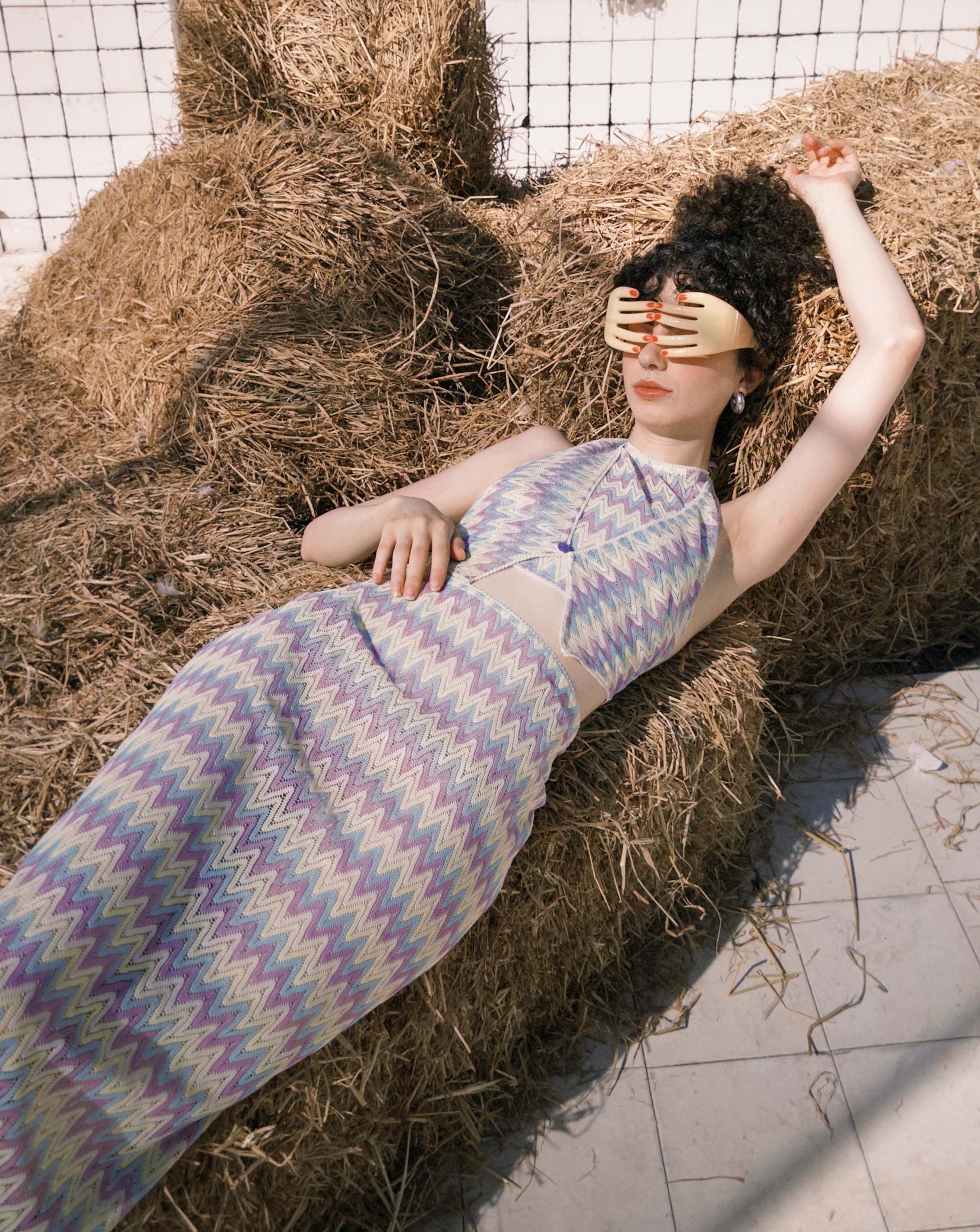 SHARON LACE TOP & SKIRT SET